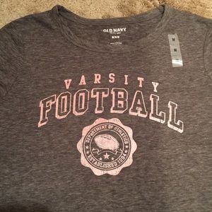 Old Navy | Tops | Nwot Old Navy Varsity Football Tshirt Top M | Poshmark